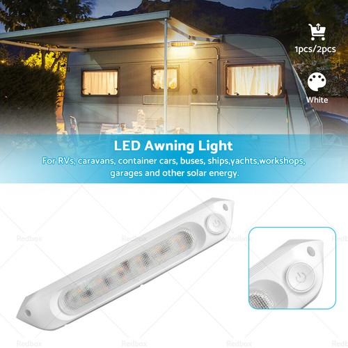 DUAL LED BUG LIGHT 12/24V AWNING LIGHT AMBER/WHITE LIGHTS W/ SWITCH ...