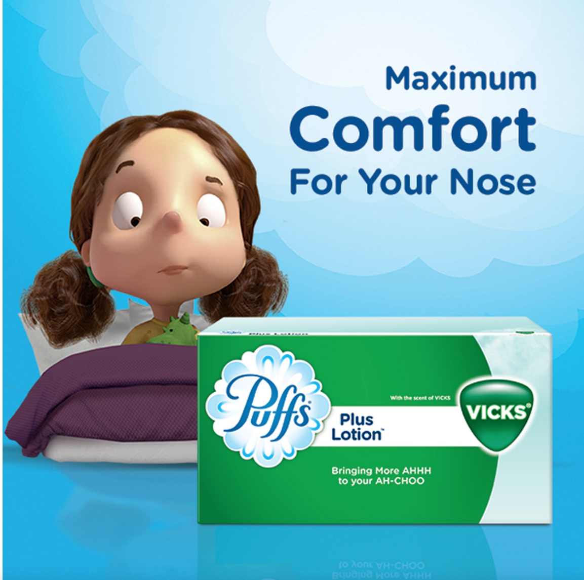 Puffs Plus Lotion With The Scent of Vicks Facial Tissues 24 Family ...