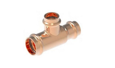 Apollo 10077798 Reducing Tee 811R Copper Run & Outlet 1-1/2"x1"x3/4 ...