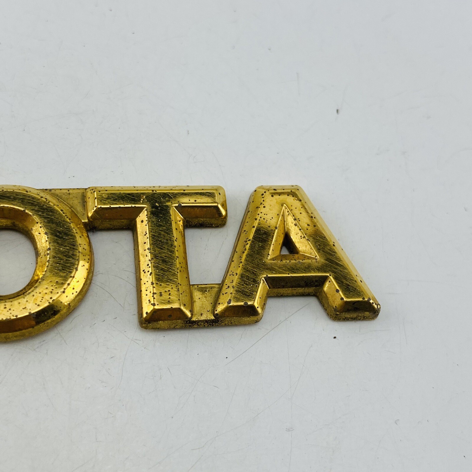1992-1997 Toyota Corolla Emblem Logo Letters Badge Trunk Rear Gold OEM ...