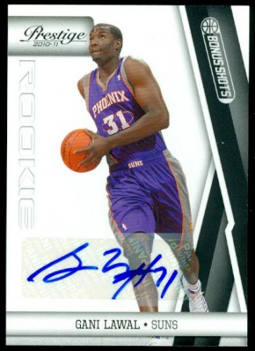 2010-11 Prestige Bonus Shots Black Signatures #244 Gani Lawal #d 26/99 ...