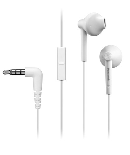 Panasonic In-Ear Wired Headphones with Microphone white 5025232882397| eBay