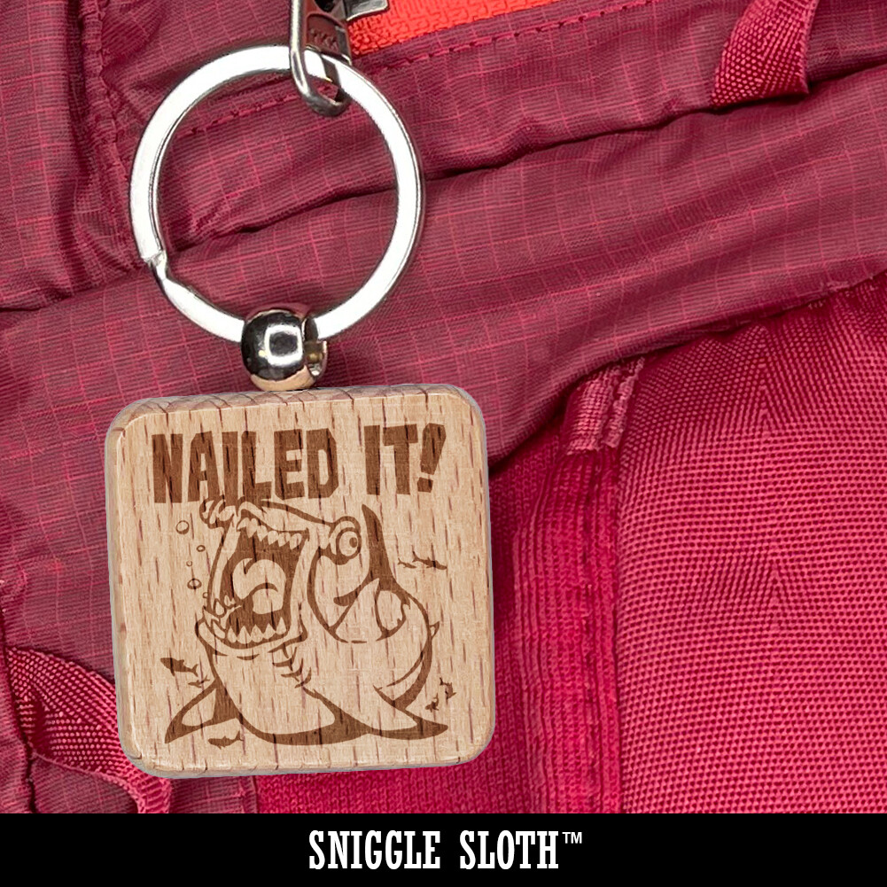 Peeking Unicorn Engraved Wood Square Keychain Tag Charm | eBay