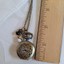 Mini pocket watch necklace, choose colors for beads birthstones ...