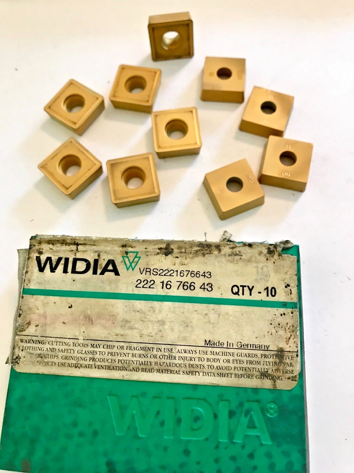 Widia Carbide Inserts - TN35 12 222 16 766 43 - QTY 10 - NEW! | eBay