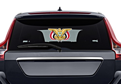 Yemeni Emblem Windshield Large Sticker Yemen Flag graphic Vinyl YE ...