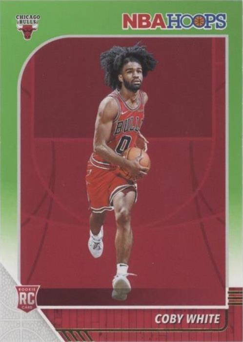 2019-20 Panini NBA Hoops - Coby White #204 Neon Green (RC) for sale ...