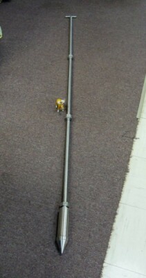 Sampling Thief Probe 2" OD 5" opening 7ft Rod with Parker quick ...