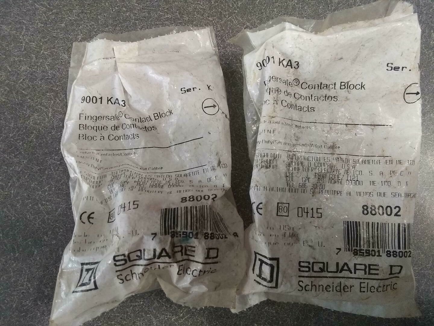 Square D 9001 KA3 Fingersafe Contact Block Series K | eBay