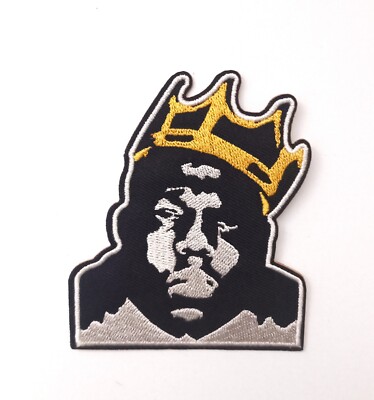 Biggie Smalls Notorious B.I.G. Rap Hip Hop BIG Crown Rapper Iron-On ...