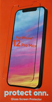 Iphone 12 Pro Max Glass Screen Protector Onn - Sealed | eBay