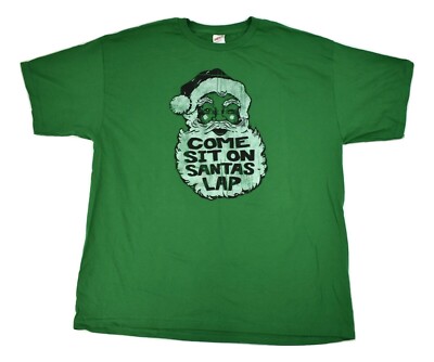 Mens Come Sit On Santa's Lap Funny Christmas Shirt New 2XL | eBay
