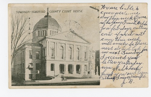 Towanda-Bradford County Court House UDB ca. 1907 | eBay