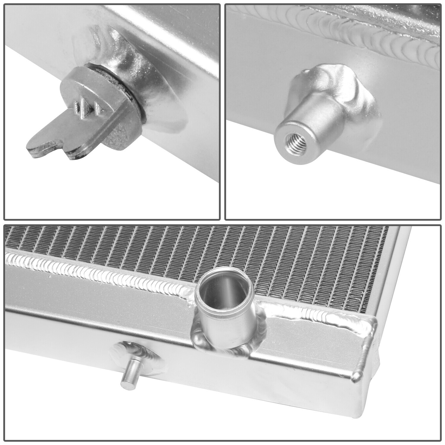 2-Row Aluminum Bolt On Racing Radiator+Cap for Eclipse Talon DOHC ...