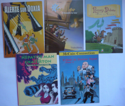 lot 5 BD PUBS / années 90 - 2000 / albums BD publicitaires / Bel état ...