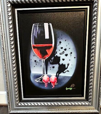 She Devil Red Wine, By Michael Godard Hand Signed, Appraised at $2200 ...