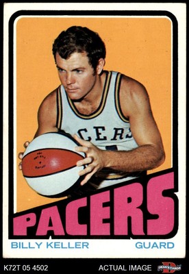1972 Topps #192 Billy Keller Pacers Purdue 4 - VG/EX | eBay
