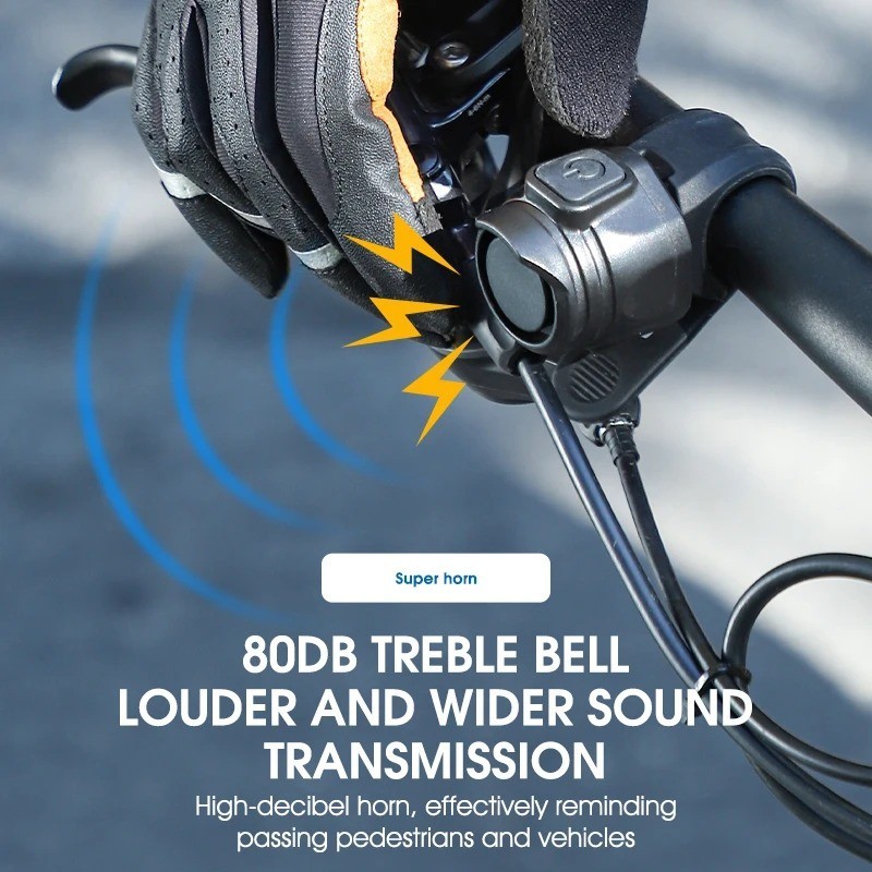 Bicycle Electronic Horn E-Bike Horn 80dB Loud Warning Sound ...