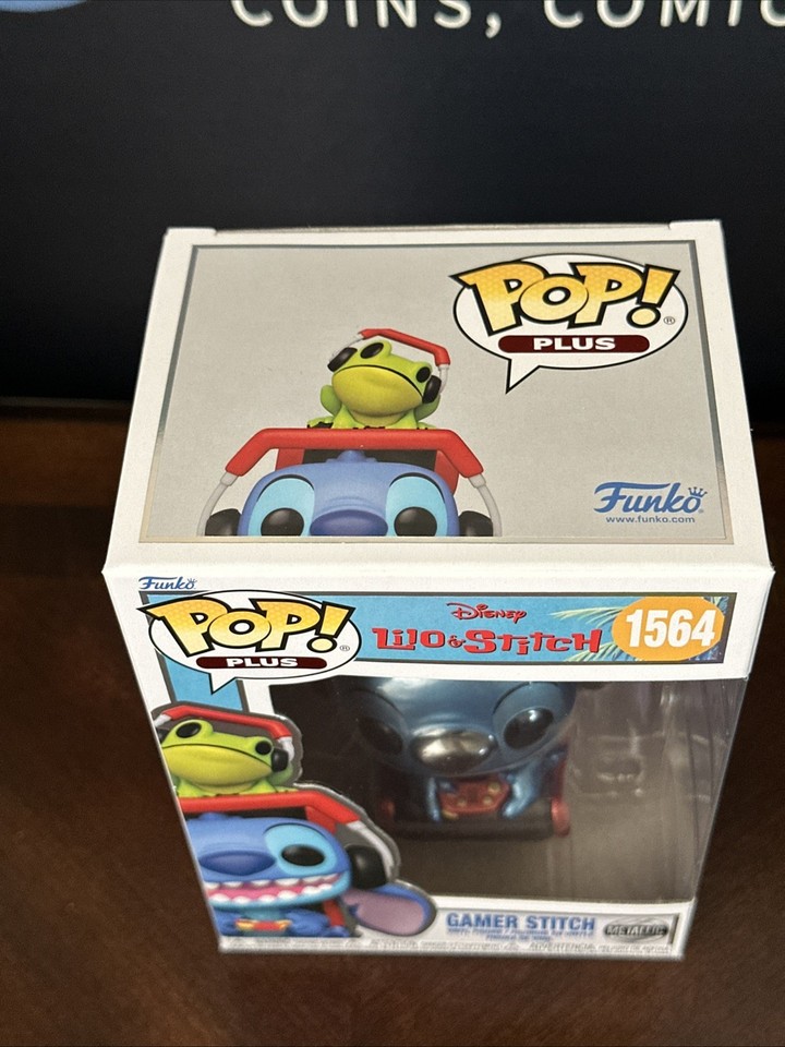 Funko Pop! Plus: Disney - Gamer Stitch (Metallic) #1564 889698871204| eBay