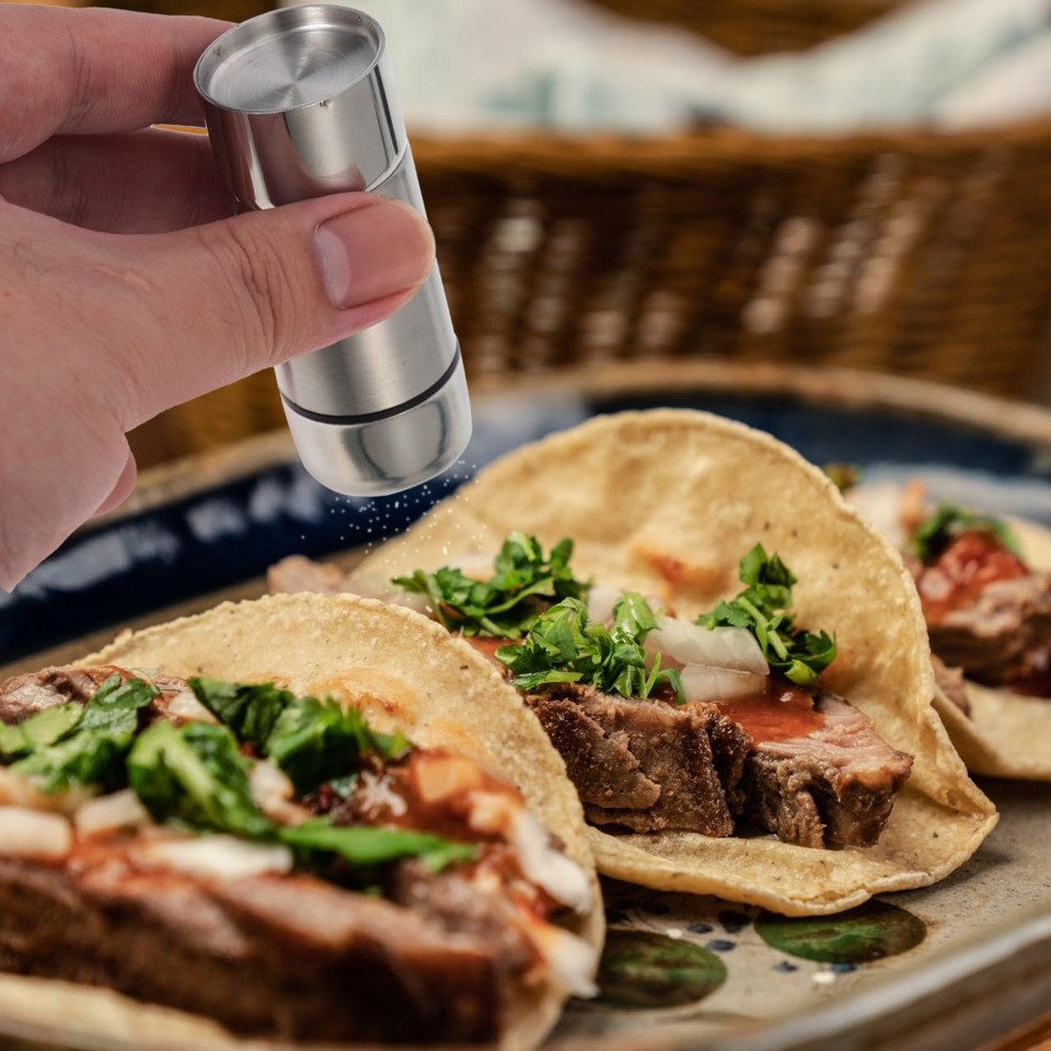 2Pcs Household Powder Bottles Household Seasoning Jars Stainless Steel ...