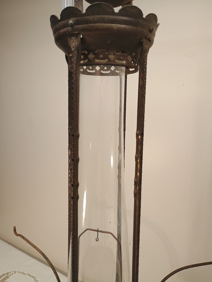 Aladdin Model 12 Lamp With 4 Post Hanger Model 12 Burner Original USA ...