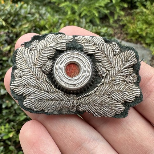 ORIGINAL WWII WW2 German Army Officer Visor Cap Wreath & Cockade | eBay