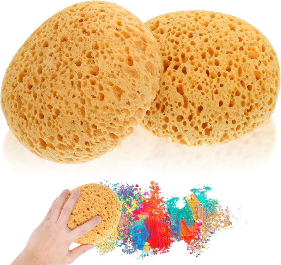 2 Pcs Texture Sponge Wall Ceiling Drywall Patch Sponge Repair Home ...