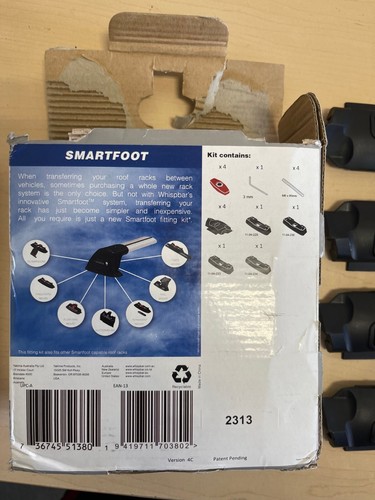 Whispbar Smartfoot Fit Kit K380W Yakima Roof Rack 51380 for sale online ...
