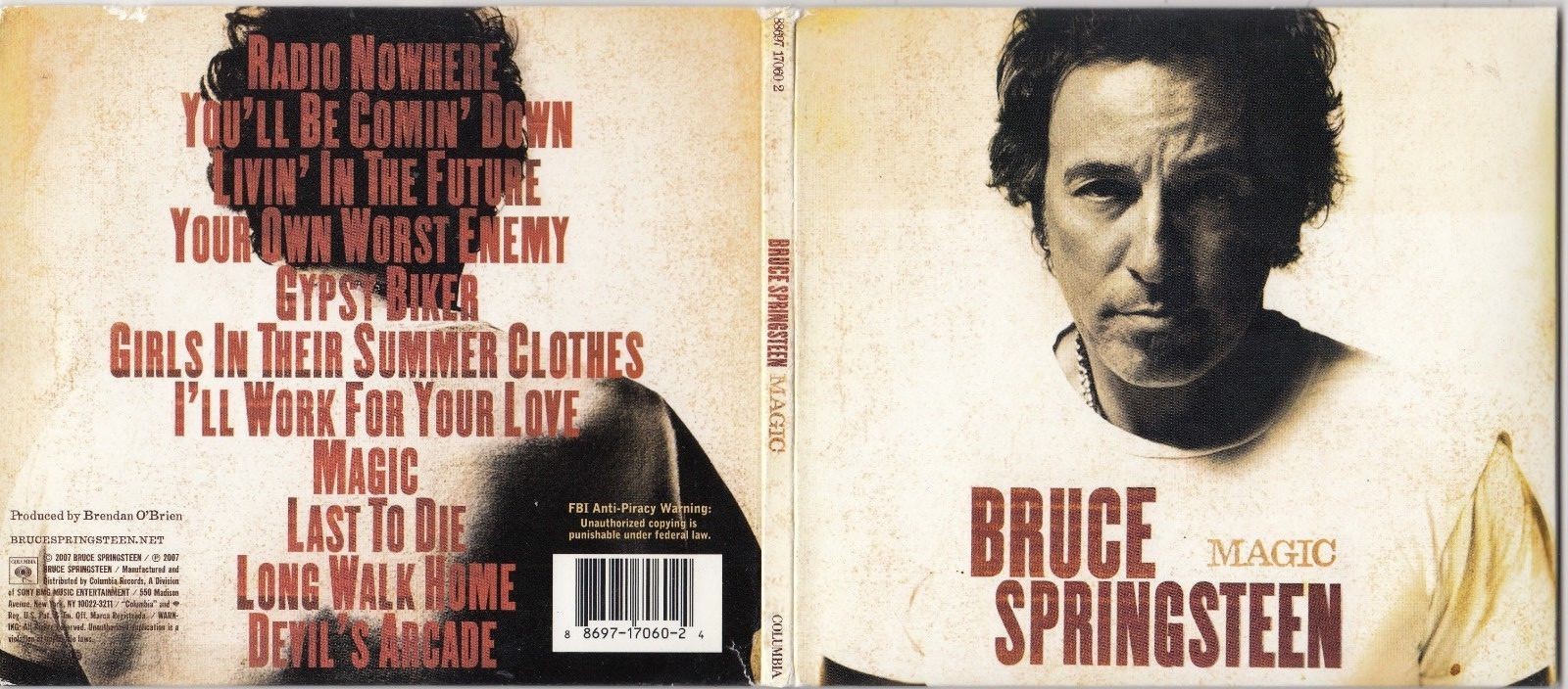 Bruce Springsteen - Magic (CD, Oct-2007, Columbia (USA)) DIGIPAK ...
