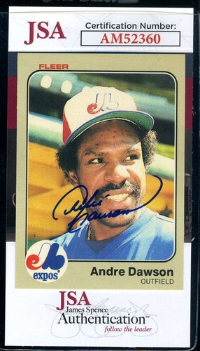 Andre Dawson JSA Coa Signed 1983 Fleer Autograph | eBay