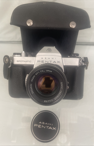 Vintage Asahi Pentax Spotmatic 35mm Film Camera w/SMC Takumar Lens & Case | eBay