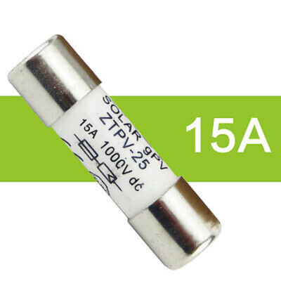 QTY:5 NEW FOR Liket ZTPV-25 Fuse Solar PV 10*38mm DC1000V 15A | eBay