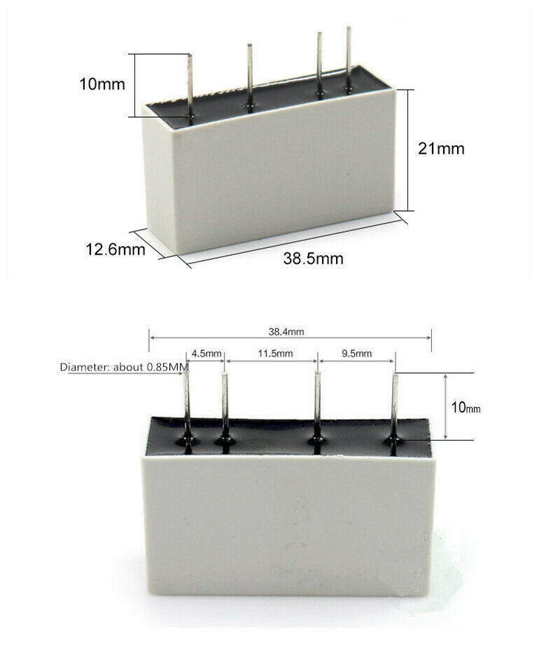 1pcs GJ-5FA-L single-phase solid state relay 5A DC-DC load 5-220VDC/IN ...
