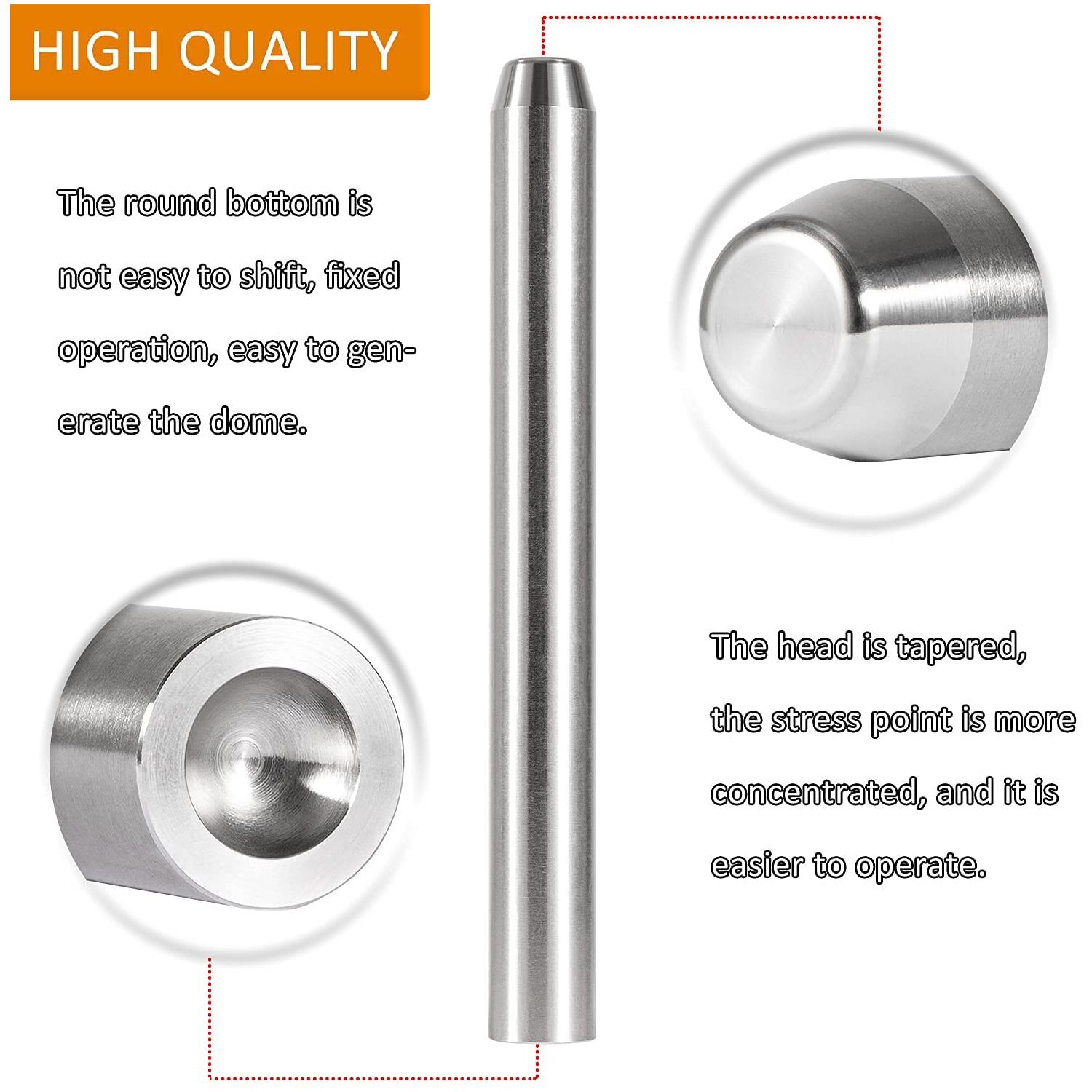 Blacksmith Rivet Doming Tool Set Top & Bottom 1/4" Blacksmithing ...