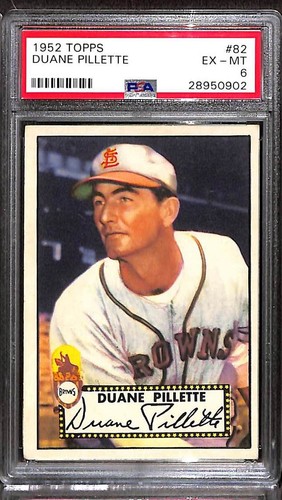 1952 Topps #82 DUANE PILLETTE PSA 6 EX-MT 28950902 | eBay