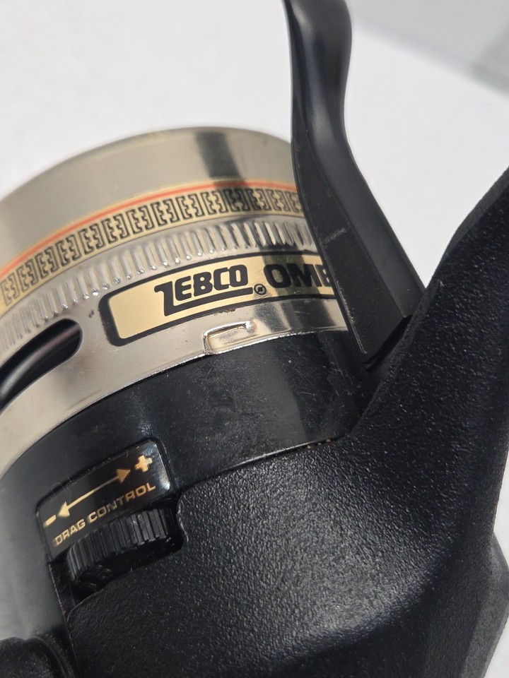 Zebco Omega Underspin Trigger Cast Fishing Reel Spincast Vintage | eBay