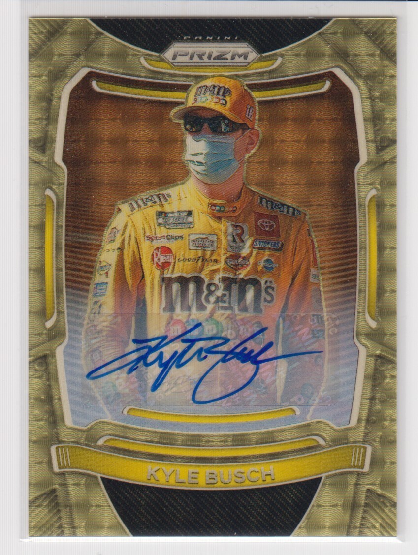 2021 PANINI PRIZM GOLD VINAL AUTO "KYLE BUSCH" (CARD#11) ONLY 1 MADE ...
