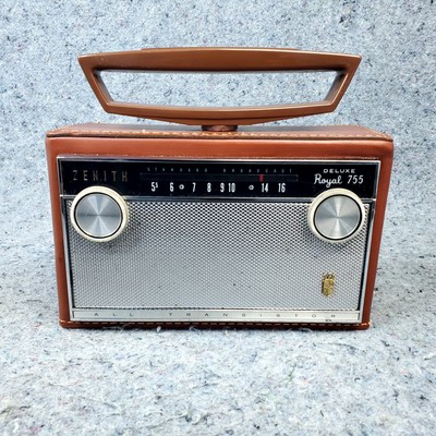 Vintage Zenith Deluxe Royal 755 Wavemagnet Transistor Radio Portable ...