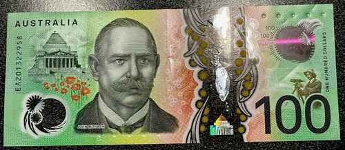 💫 Last Prefix Rare EA $100 DOLLAR NOTE AUSTRALIAN New Gen Note 🌎 AUD AU ...