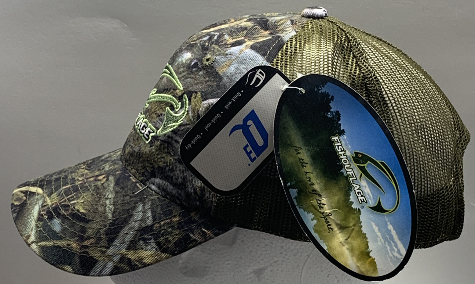 Fishouflage WALLEYE Strap Back Hat Cap Camo Fish Design Father’s Day ...