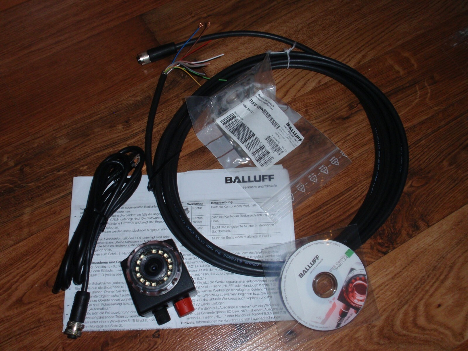 NEW BALLUFF CAMERA BVS0003 BVS-OI-3-001-E + cables and SW | eBay