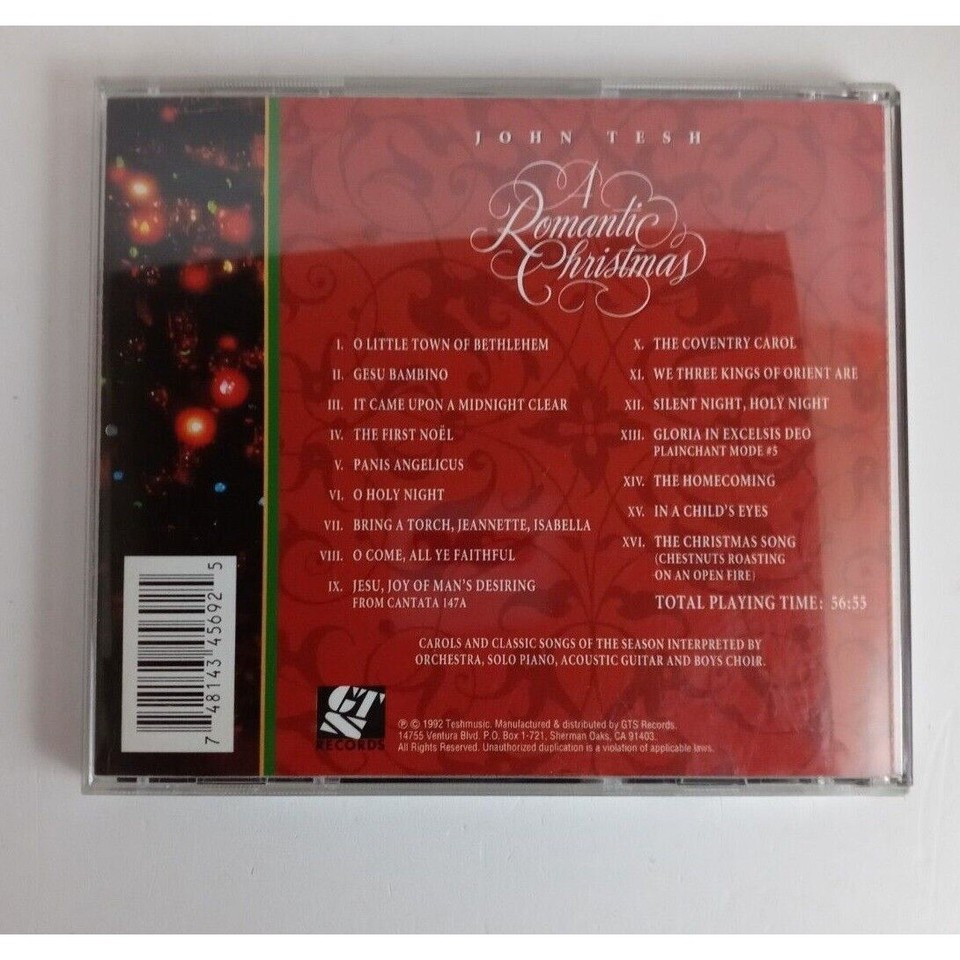 John Tesh A Romantic Christmas CD | eBay