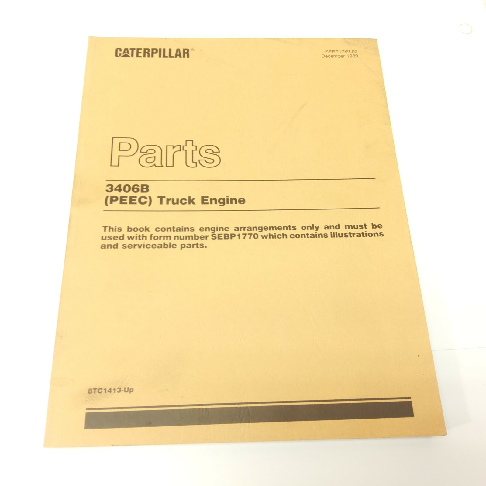 Caterpillar 3406B PEEC Truck Engines Factory Parts Catalog Serial ...