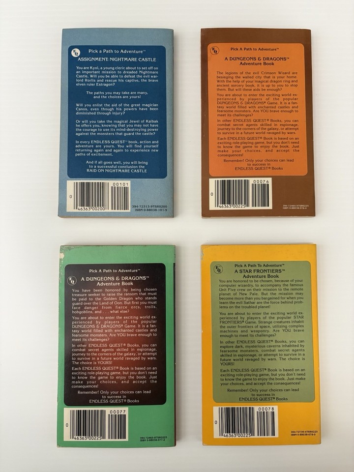 Lot of 27 Dungeons and Dragons Endless Quest Books from the 80's-Good ...