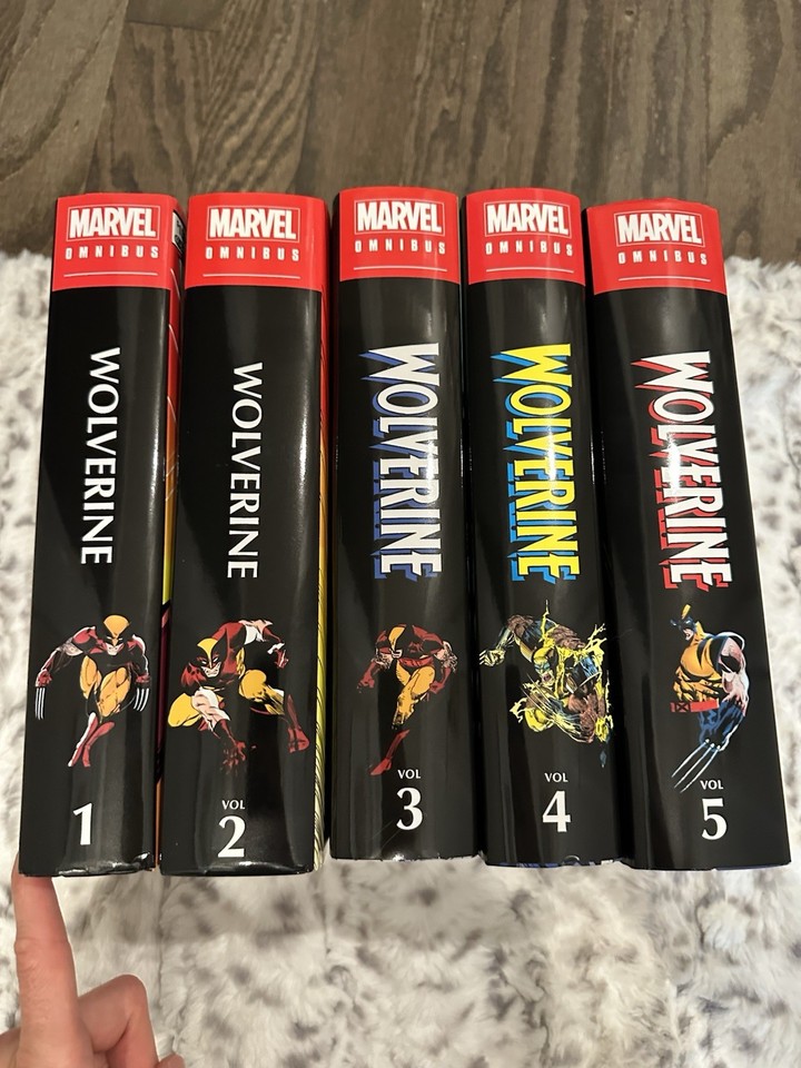 WOLVERINE Marvel Comics OMNIBUS VOL 1, VOL 2, VOL 3, VOL 4 & VOL 5 lot ...