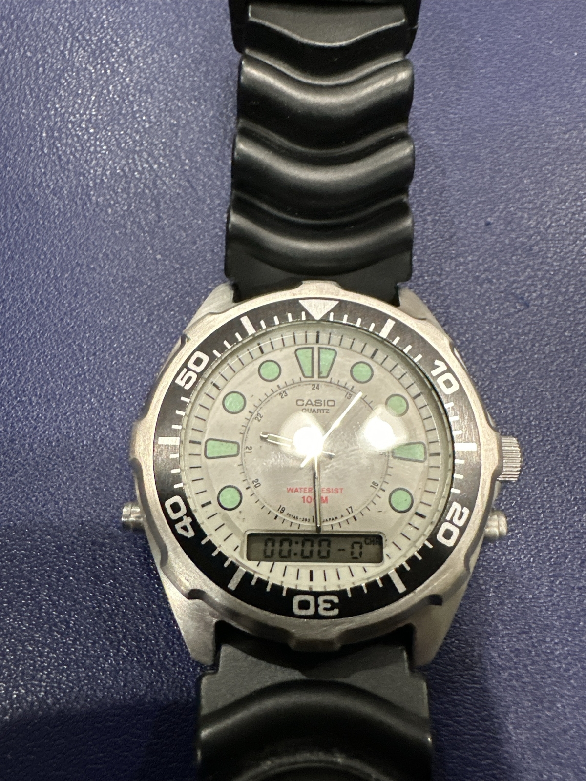 Casio Marine Gear Alarm Chronograph Diving Watch AMW320 Amw320d for ...