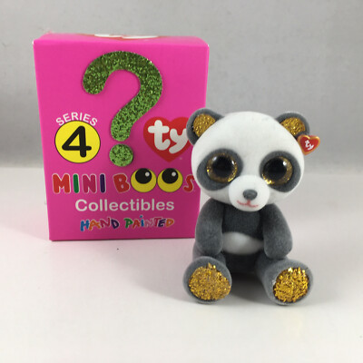 Ty Beanie Boos Mini Boo CHI the Panda Bear SERIES 4 Collectible Figure ...
