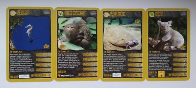 TOP TRUMPS - 2018 VERSION 'AWESOME ANIMALS' 4 x EXCLUSIVE CARDS' NEW ...