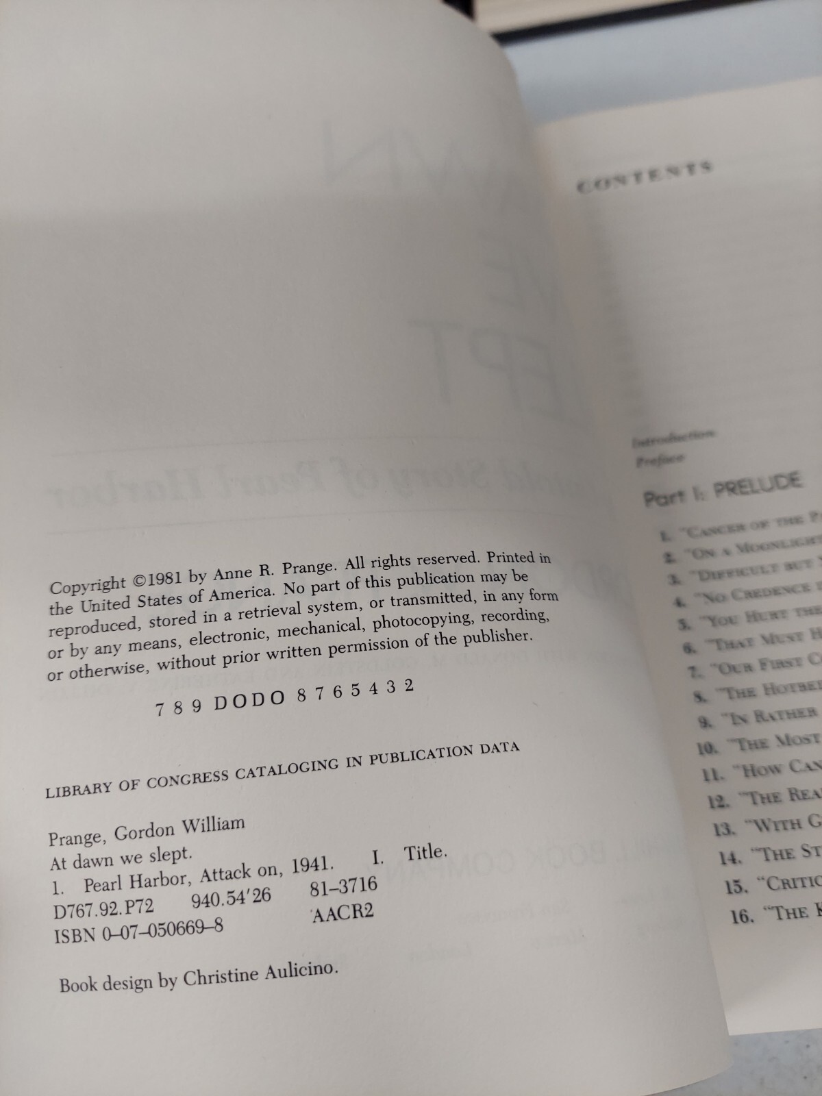 AT Dawn We Slept : the Untold Story of Pearl Harbor by George Prange ...