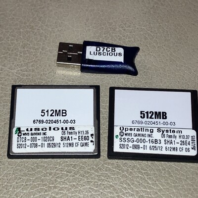 WMS Williams BB2 Slot Machine Luscious Software set with dongle | eBay